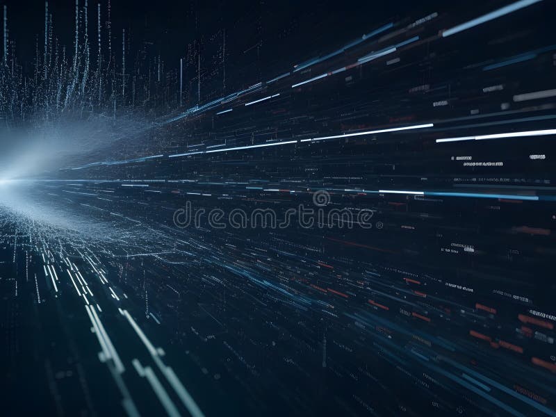 Abstract Digital Background For Tech Envision A World Driven By Binary Code Immersed In Coding