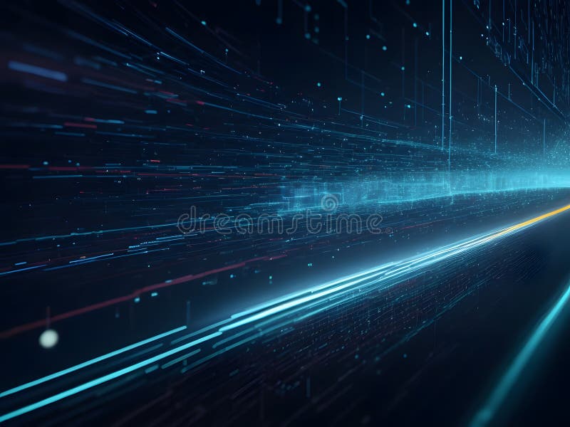 Abstract Digital Background for Tech Envision a World Driven by Binary Code Immersed in Coding ...