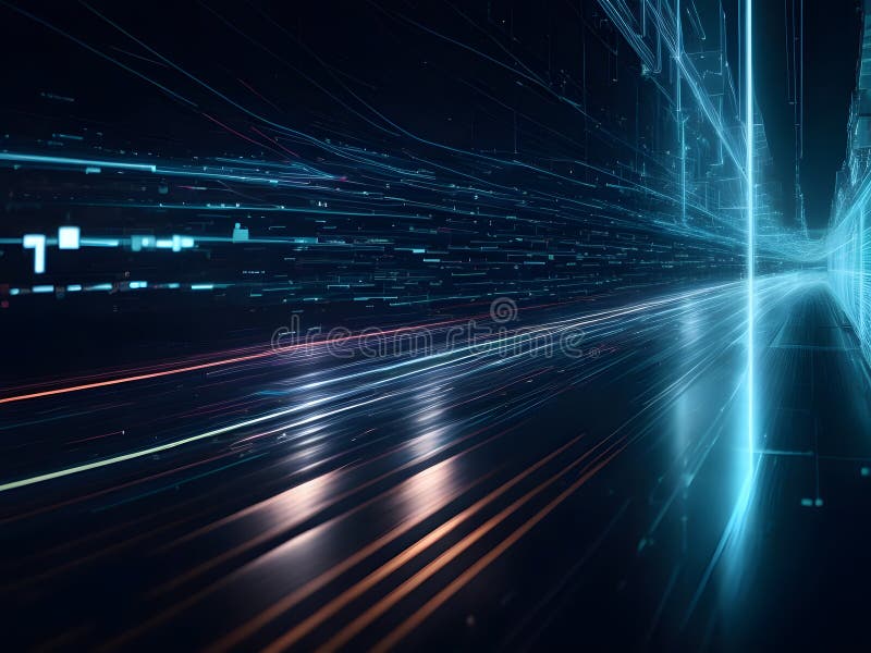 Abstract Digital Background For Tech Envision A World Driven By Binary Code Immersed In Coding