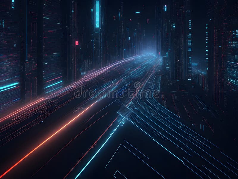 Abstract Digital Background For Tech Envision A World Driven By Binary Code Immersed In Coding