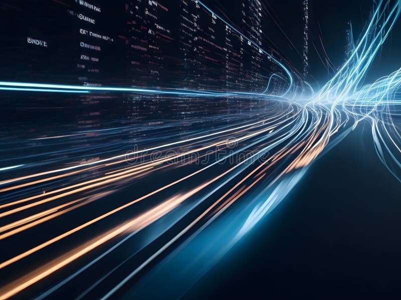 Abstract Digital Background for Tech Envision a World Driven by Binary Code Immersed in Coding ...