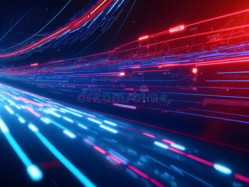 Abstract Digital Background for Tech Envision a World Driven by Binary Code Immersed in Coding ...