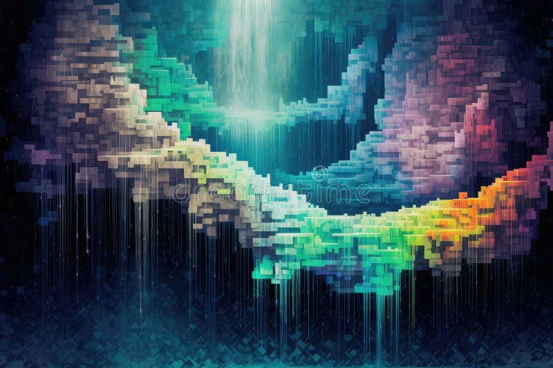 Abstract Digital Background, Technology Concept, 3d Illustration ...