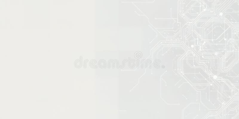 Abstract Digital Background with White Circuit Board Pattern Stock ...