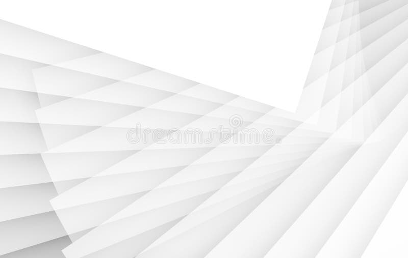 Abstract Digital Background, White 3d Layers Stock Illustration ...