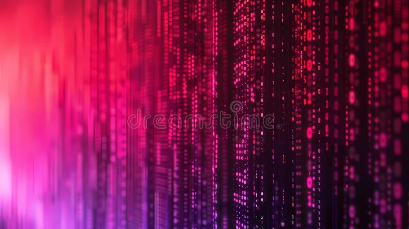Abstract Digital Binary Code Background Big Data Concept Generative