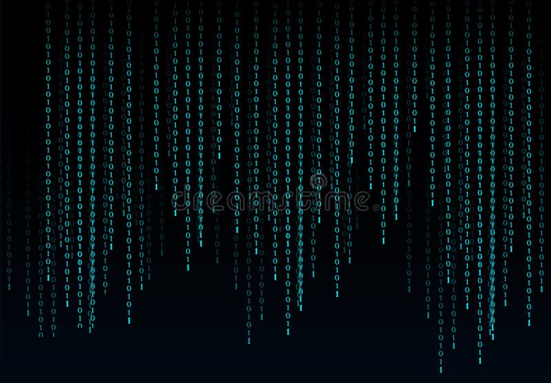 Abstract Digital Binary Code Background with 0 and 1 Digit. Data Security and Software ...