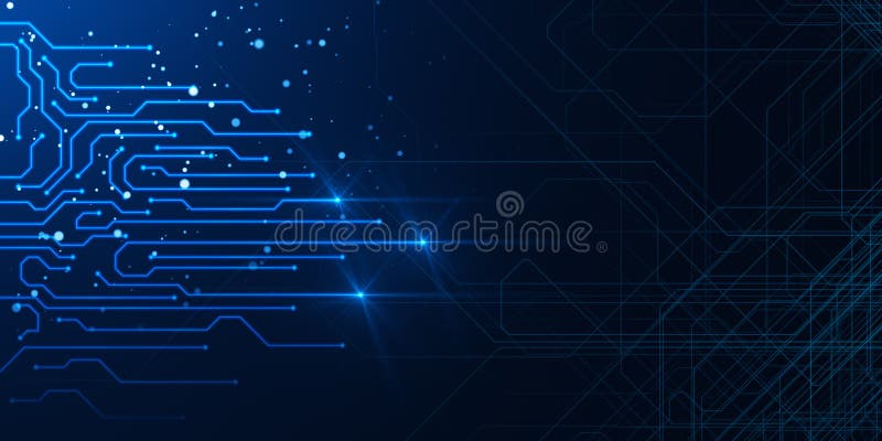 Abstract Digital Circuit Backdrop. Technology, Chip and Innovation ...