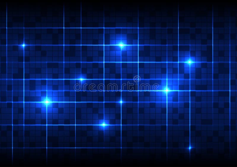 Abstract Digital Blue Light Network Communication Vector Background ...