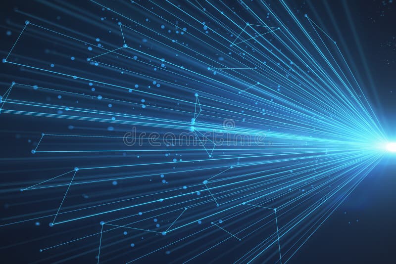 Abstract blue ray backdrop stock illustration. Illustration of ...