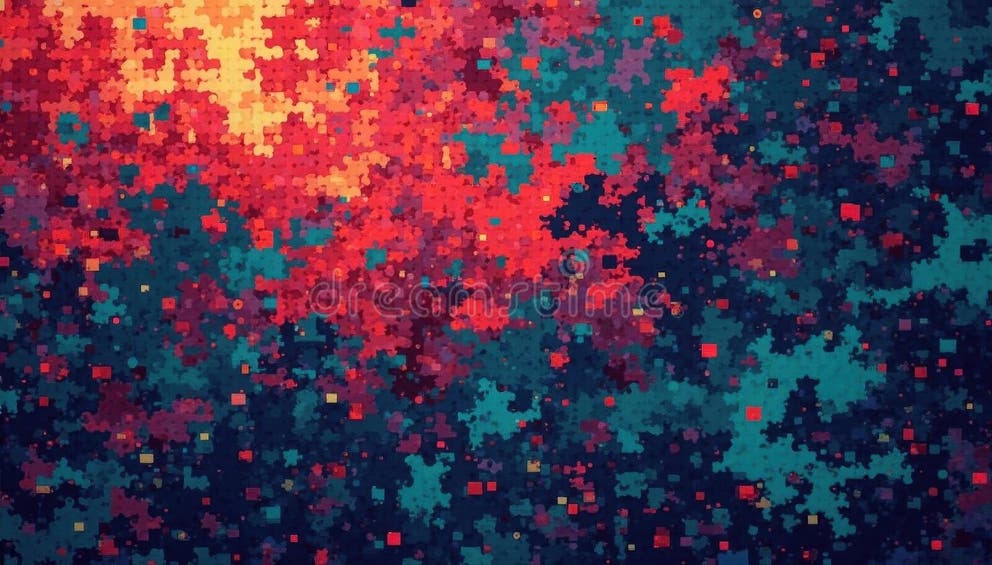 Abstract Digital Camo, Pixelated Disruptive Design, Fabric, Combat ...