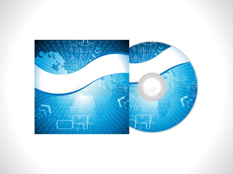 Abstract Digital Cd Cover Background Stock Vector - Illustration of ...