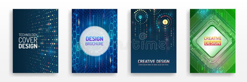 Abstract Digital Certificate, High-tech Layout for Presentation ...