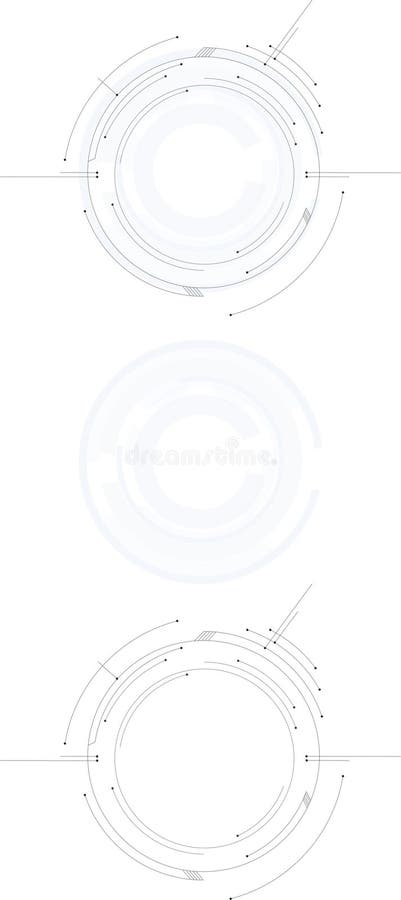 Abstract Digital Circle. Representation of Engineering Technologies ...