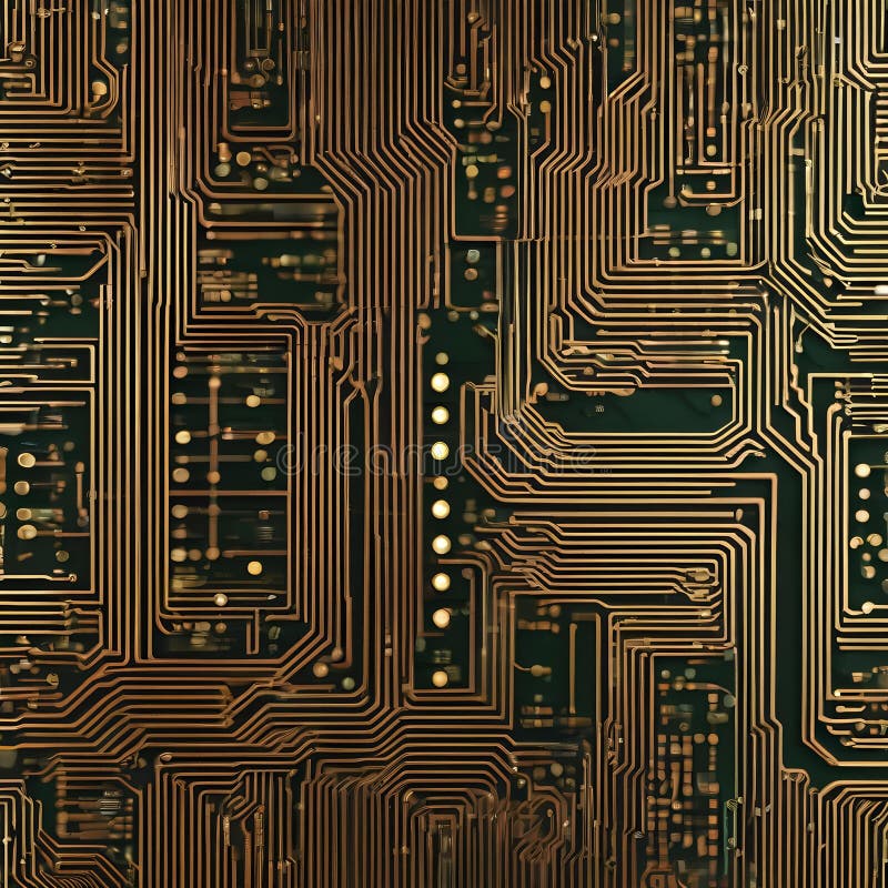 Abstract Digital Circuit Board Pattern Technological and Futuristic ...