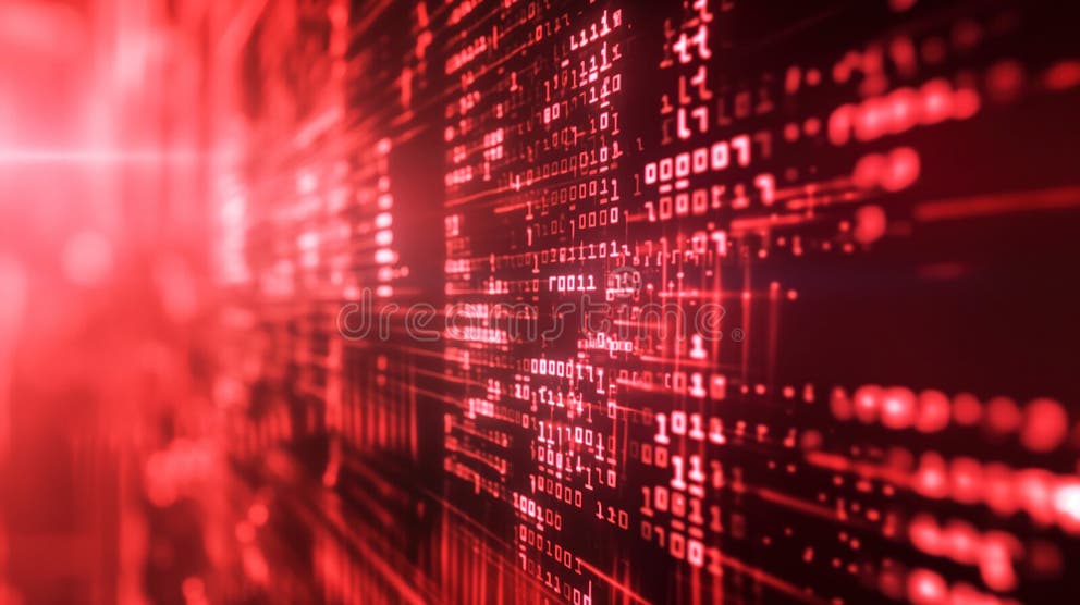 Abstract Digital Code Background Stock Illustration - Illustration of ...