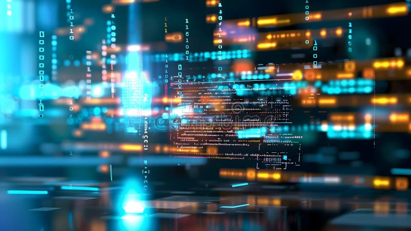 Abstract Digital Code Background Representing Data and Technology_7 ...