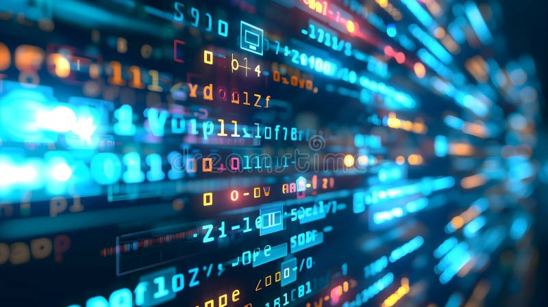 Abstract Digital Code Background Representing Data and Technology_6 ...