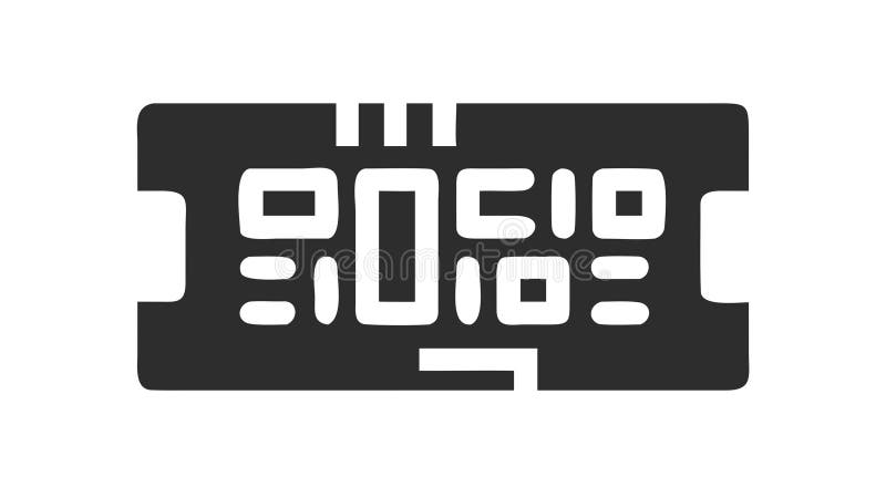 Abstract Digital Code Barcode Icon, Vector Design Generative AI Stock Vector - Illustration of ...