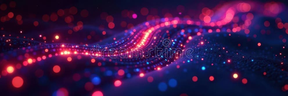 Abstract Digital Code Flow, Glowing Binary Data Streams, Data Science, Source Code Stock ...