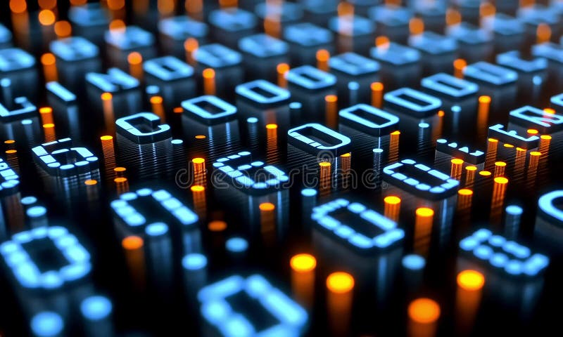 Abstract Digital Code Matrix Stock Video - Video of technology, future ...