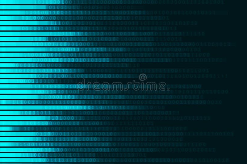 Abstract Digital Code Visualization Stock Vector - Illustration of ...