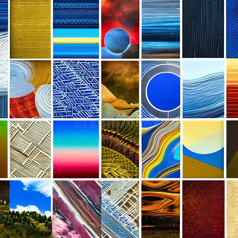 1828 Abstract Digital Collage: a Creative and Eclectic Background ...