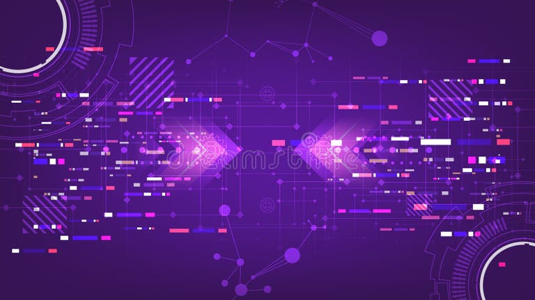 Abstract Digital Communication Background. Data Algorithm Technology ...