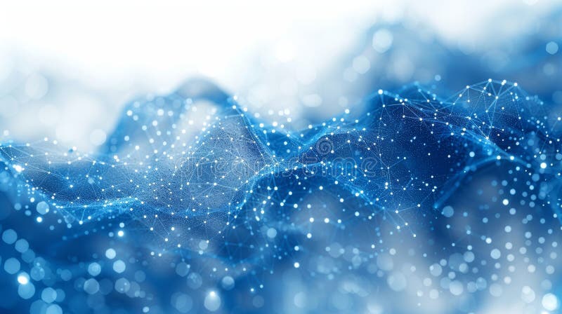 Abstract Digital Communication Points Technological Background Network Connection Structure ...