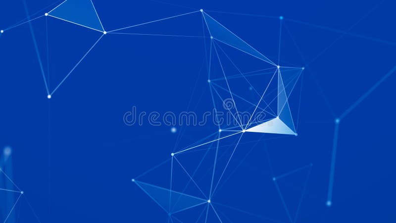 Abstract Digital Communication Points. Technological Background. Network Connection Structure ...