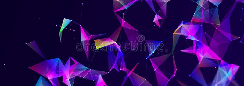 Abstract Digital Communication Points Technological Background Network Connection Structure