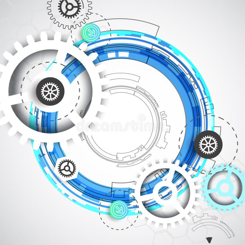 Abstract Digital Communication Technology Background. Stock Vector ...