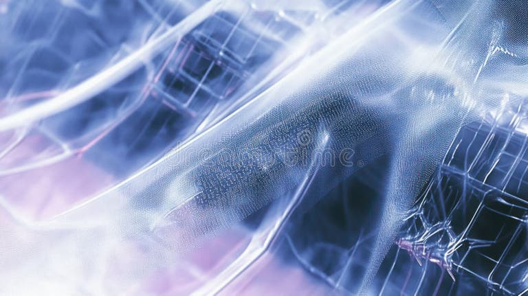 Abstract Digital Composition with Translucent Layers and Light Effects ...