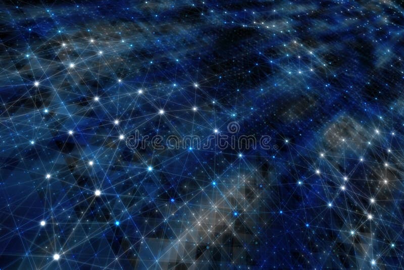 Abstract Digital Computer Network Background Stock Image - Image of ...