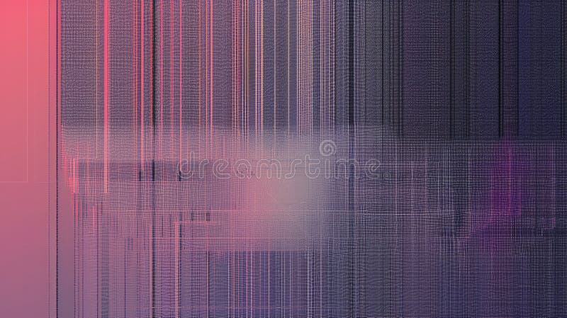 Abstract of Digital Connected Shape and Particle with Cyber Style ...