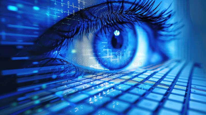 Abstract of Digital Connected Shape and Particle with Tech Cyber Style ...