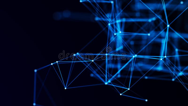 Abstract Digital Connection Dots Technology Background Network Connection Structure Plexus