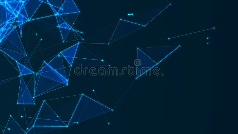Abstract Digital Connection Dots. Technology Background. Network Connection Structure. Plexus ...