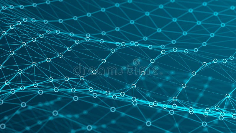 Abstract Digital Connection Dots Technology Background Network Connection Structure Plexus