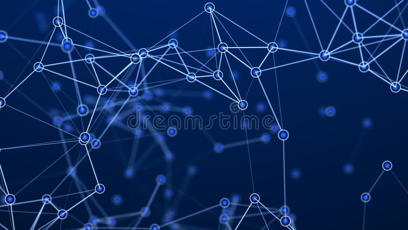 Abstract Digital Connection Dots. Technology Background. Network Connection Structure. 3d ...