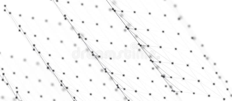 Abstract Digital Connection Dots Technology Background Network Connection Structure 3d