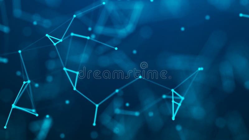 Abstract Digital Connection Dots Technology Background Network Connection Structure Plexus