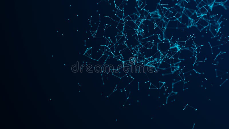 Abstract Digital Connection Dots Technology Background Network Connection Structure Plexus