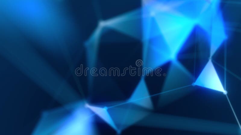 Abstract Digital Connection Moving Dots And Lines Motion Stock Footage Video Of High