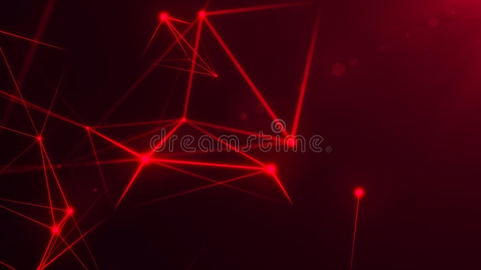 Abstract Digital Connection Moving Dots and Lines. Technology Background. Network Connection ...