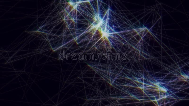 Abstract Digital Connection Moving Lines. Technology Background Stock ...