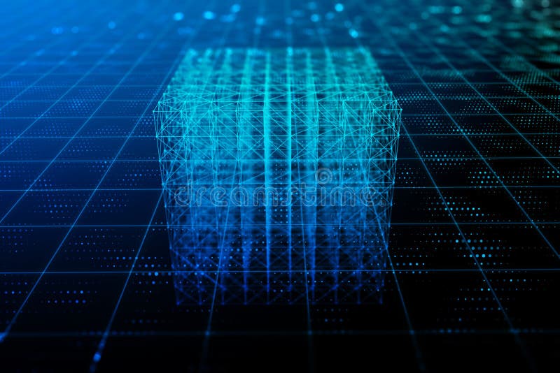 Digital cube stock image. Image of digits, monitor, digital - 8576711