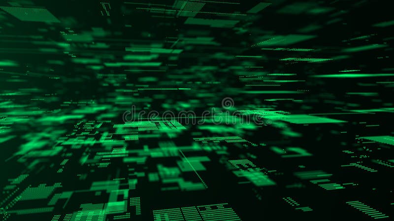 Cyber Security Database in Shape of Futuristic City. Abstract Digital ...
