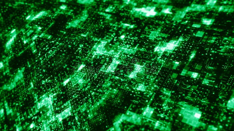 Abstract Digital Data Background. Motion. Colorful Digital Space ...