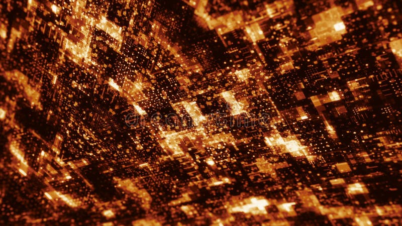 Abstract Digital Data Background. Motion. Colorful Digital Space ...